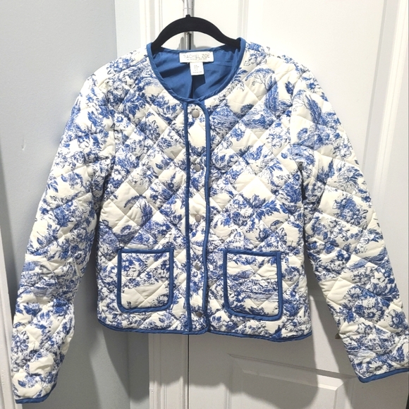 Rachel Zoe | Jackets & Coats | Rachel Zoe Toile Floral Quilted Jacket ...